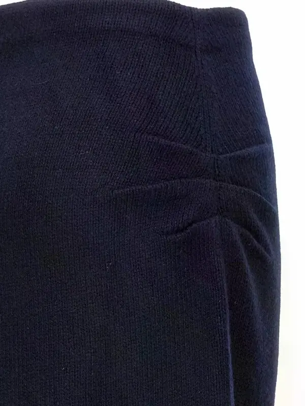 Prada Cashmere Midi Skirt With Button Detailing