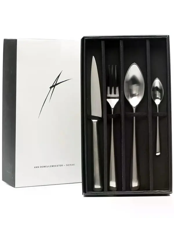 ANN DEMEULEMEESTER 24-piece Cutlery Box Set - Silver