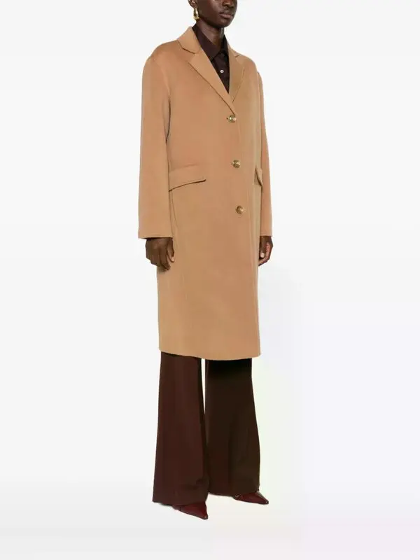 SEMICOUTURE Button-fastening Patch-pocket Wool Coat