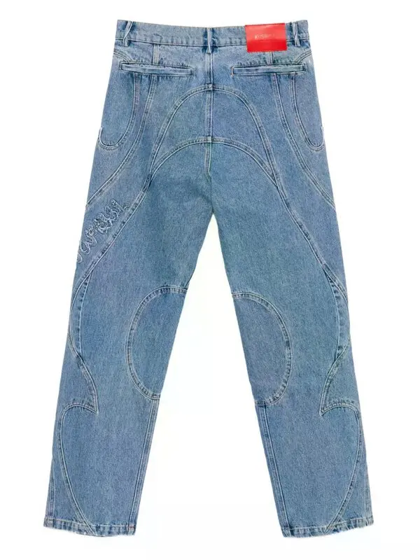 KUSIKOHC Panelled Straight Leg Jeans