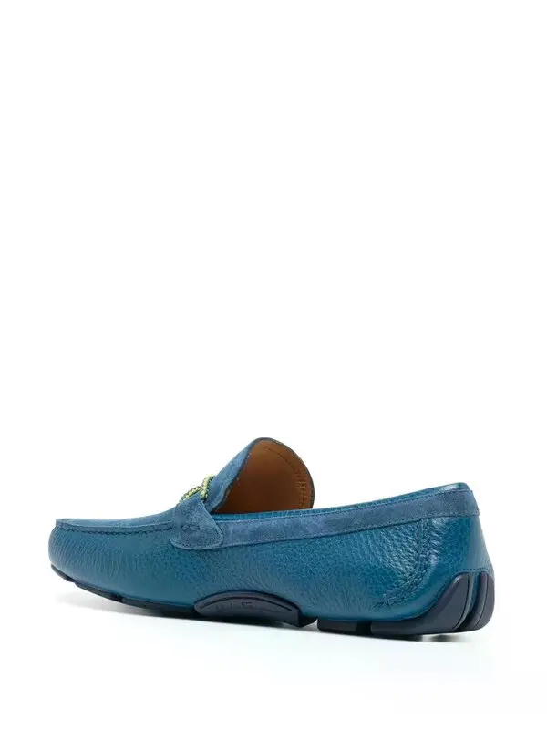 FERRAGAMO Gancini-detail Calf-leather Loafers
