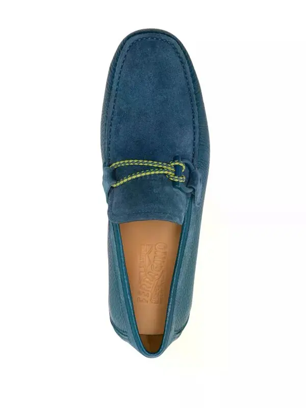 FERRAGAMO Gancini-detail Calf-leather Loafers