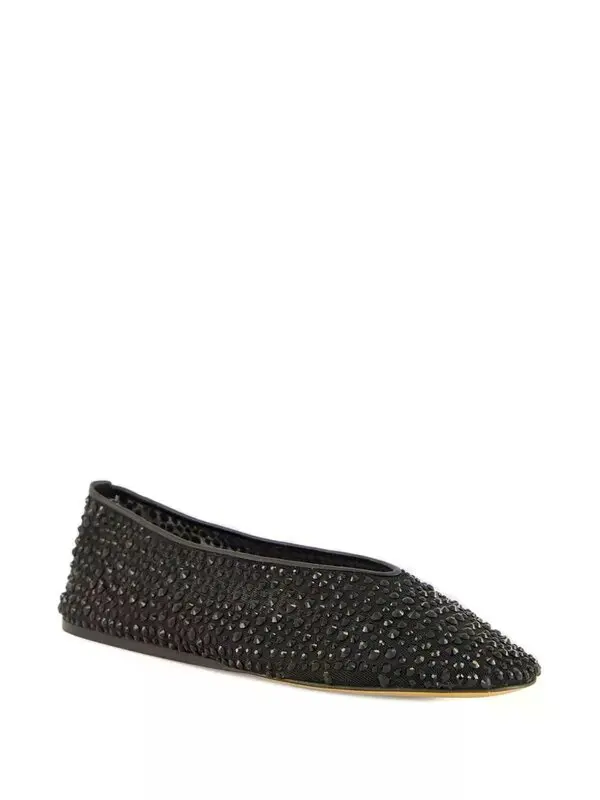 Le Monde Beryl Luna Crystal-embellished Ballet Flats
