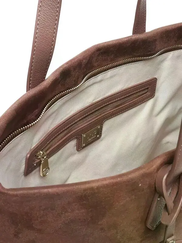 V°73 Georgia Padlock Suede Shoulder Bag