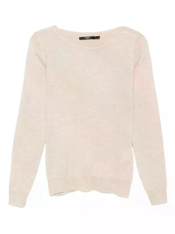 Seventy Ribbed Long-sleeves Top With Lurex Detail