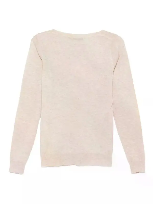 Seventy Ribbed Long-sleeves Top With Lurex Detail