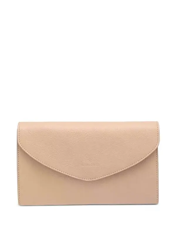 Il Bisonte Foldover Leather Clutch