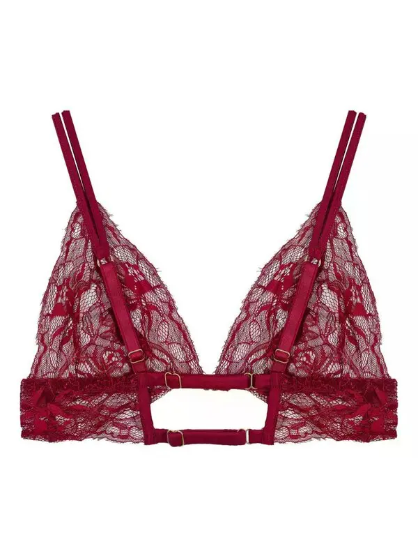 FLEUR OF ENGLAND Lace-trimmed Triangle Bra