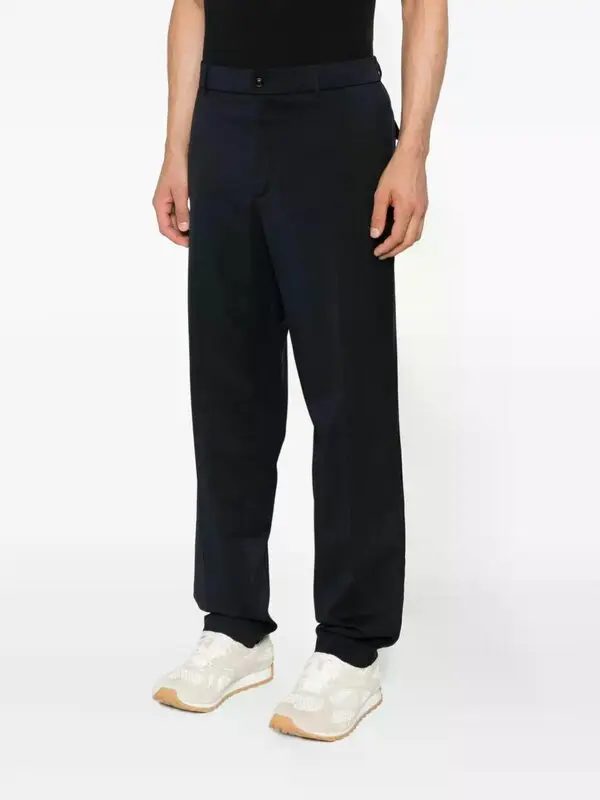 Moncler Wool-blend Trousers - Blue
