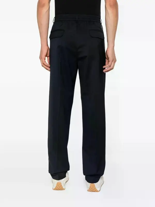 Moncler Wool-blend Trousers - Blue