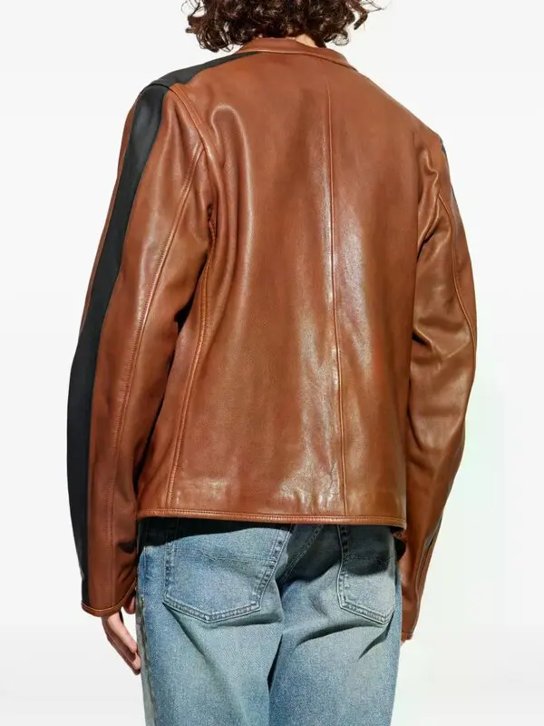 DIESEL® Leather Panelled Jacket