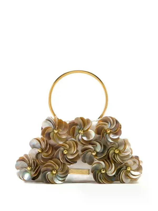 VANINA Fleurs De Shells Clutch