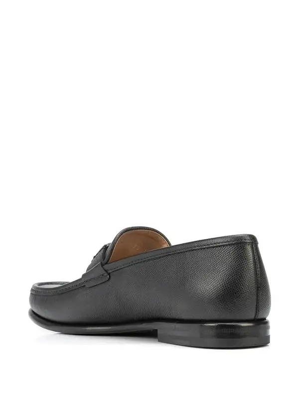 FERRAGAMO Logo-engraved Leather Loafers