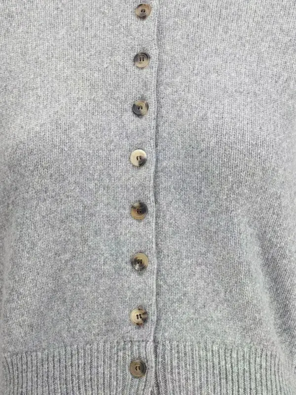 Khaite Everheart Button-front Cashmere Cardigan