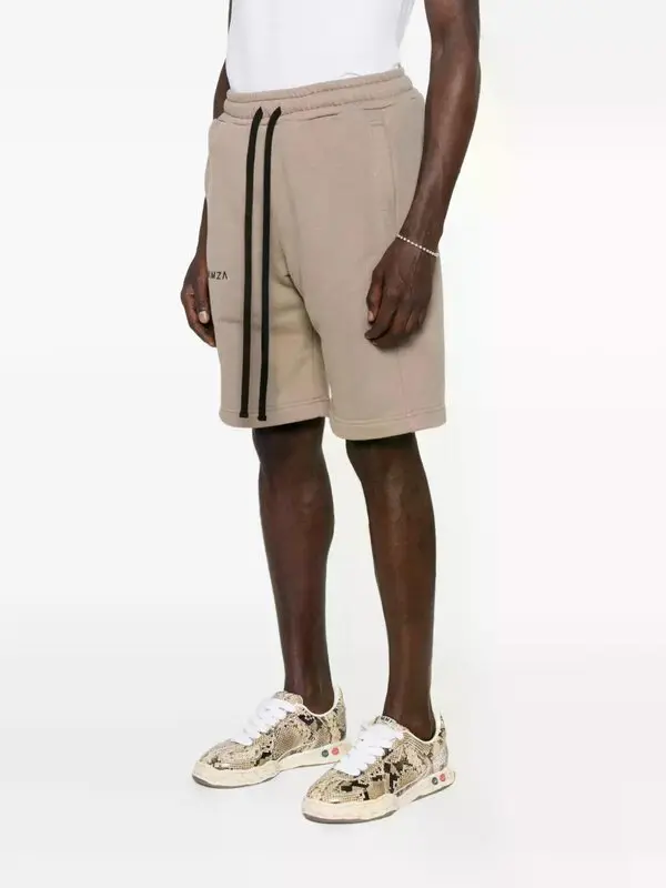 HAMZA Cotton-blend Track Shorts - Neutrals