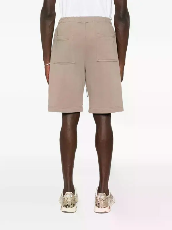 HAMZA Cotton-blend Track Shorts - Neutrals