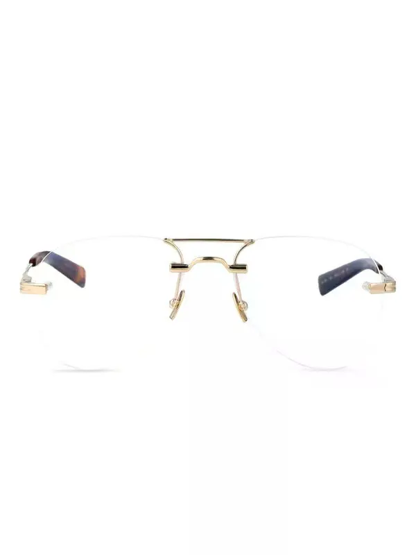 Saint Laurent Oval-frame Eyeglasses - Gold