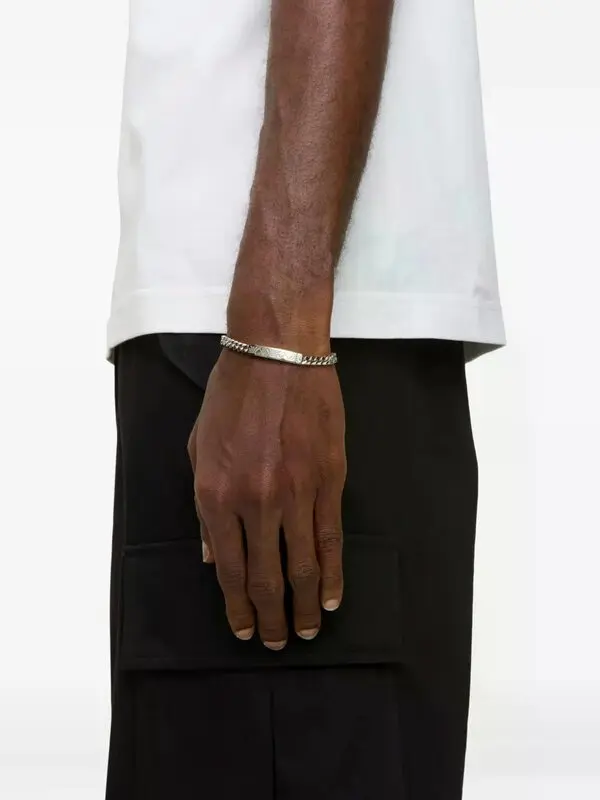 Burberry Engraved Check Chain Bracelet