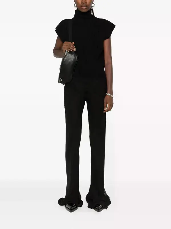Rick Owens Ribbed High-neck Sleeveless Top