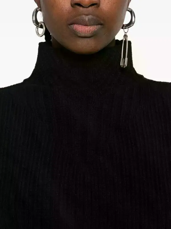 Rick Owens Ribbed High-neck Sleeveless Top