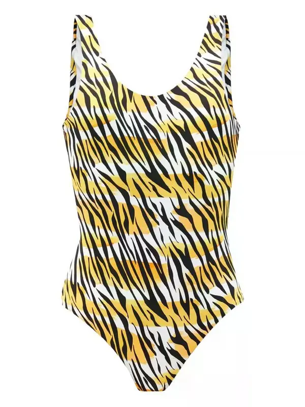 REINA OLGA Printed One Piece Swimsuit - Yellow