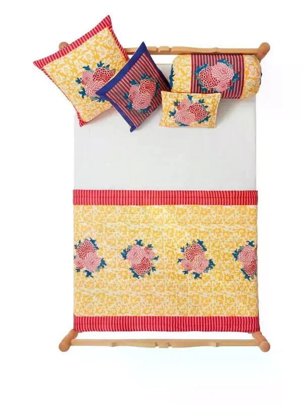 LISA CORTI Floral-print Cushion