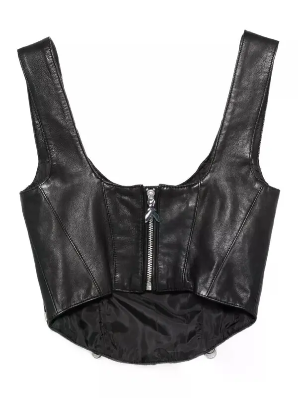 Patrizia Pepe Studded Leather Top