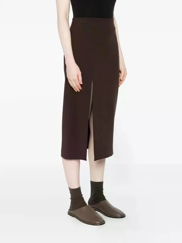 OTTOD'AME Slit-detail Midi Skirt