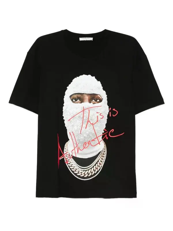 IH NOM UH NIT Front-print Cotton T-shirt