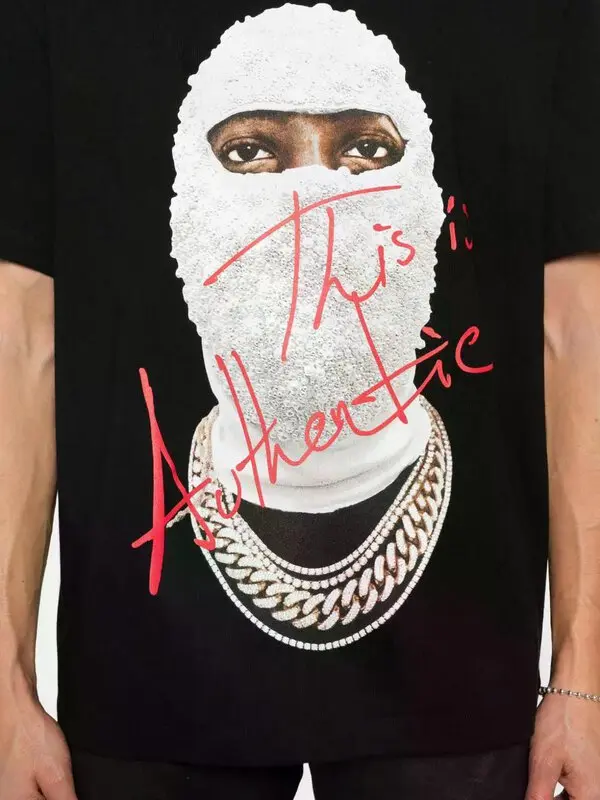 IH NOM UH NIT Front-print Cotton T-shirt