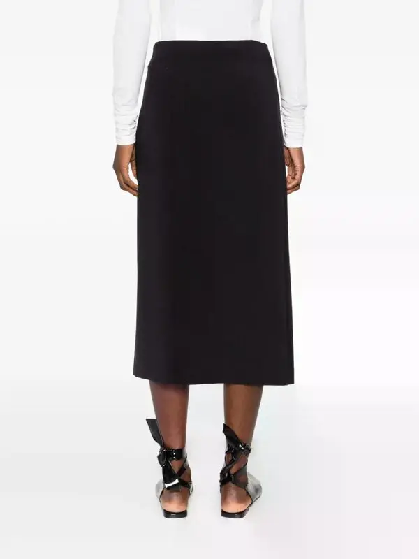 OTTOD'AME Pleated Split Skirt