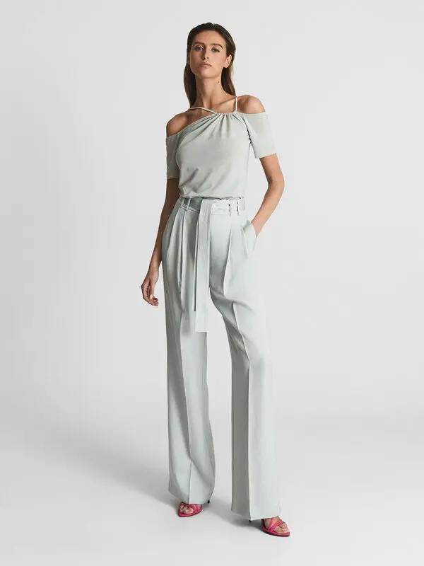 REISS Cierra Off-shoulder Strap Top