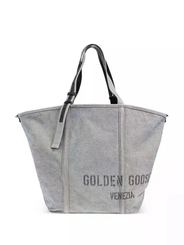 GOLDEN GOOSE Logo-print Tote Bag