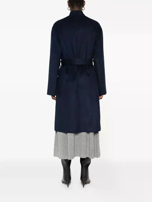 OTTOD'AME Belted Wrap Midi Coat