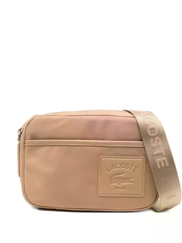 Lacoste Logo-plaque Satchel Bag - Neutrals