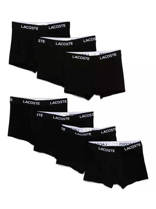 Lacoste Logo-waistband Boxer Briefs - Black