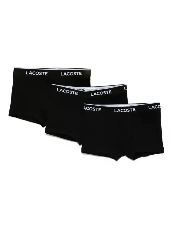 Lacoste Logo-waistband Boxer Briefs - Black