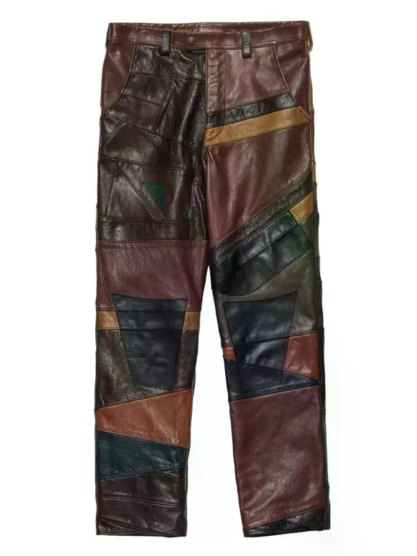 Prada Patchwork Leather Trousers