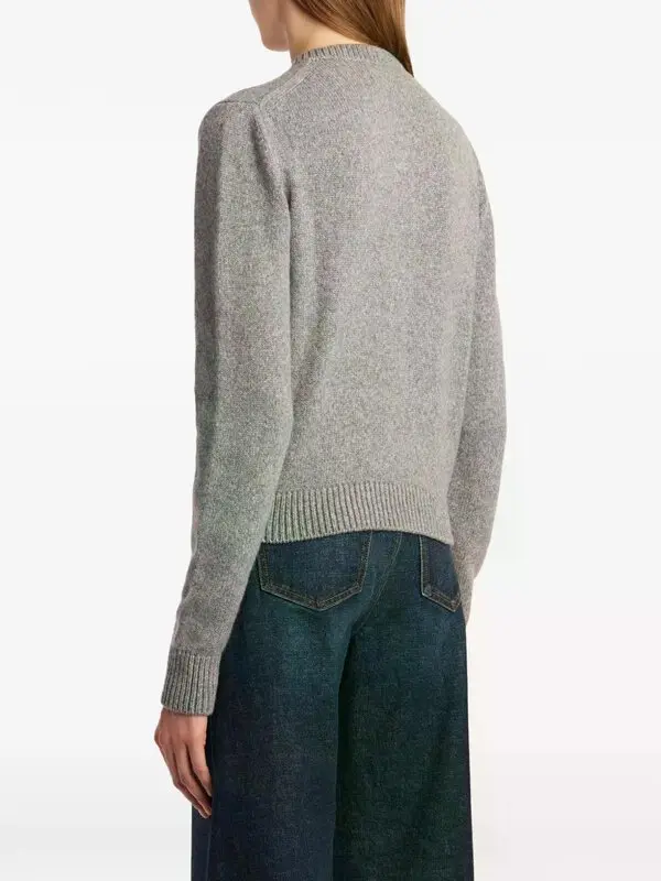 Khaite Everheart Button-front Cashmere Cardigan - Grey