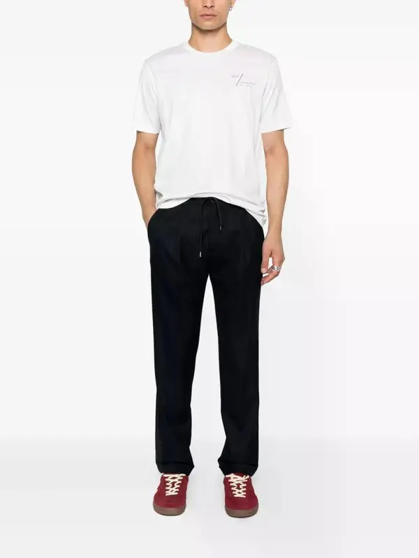 Herno Pleated Drawstring Trousers - Blue