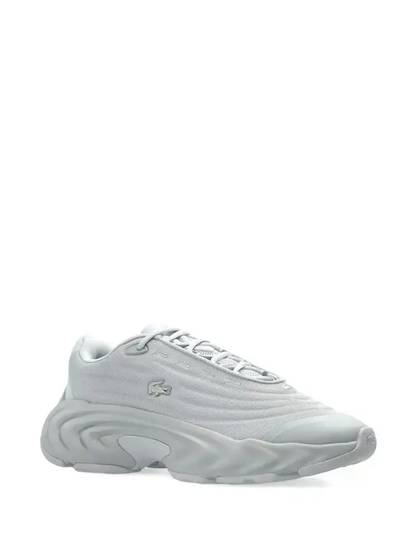 Lacoste Textured Chunky Sole Sneakers - Grey