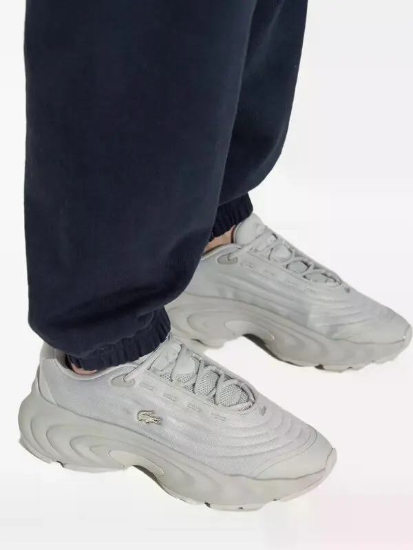 Lacoste Textured Chunky Sole Sneakers - Grey