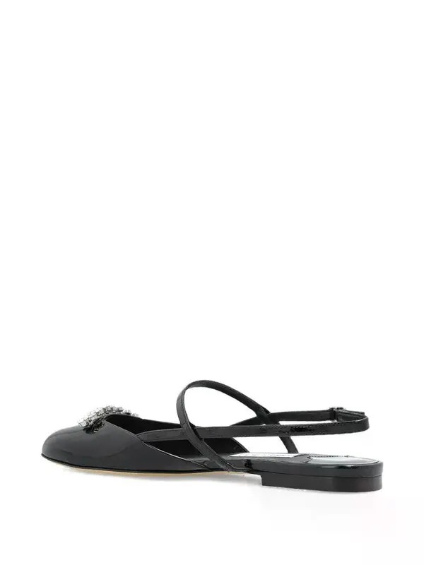 JIMMY CHOO Crystal-embellished Slingback Pumps - Black