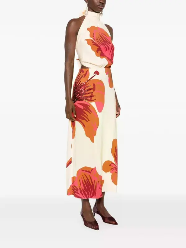 Johanna Ortiz Best Of Times Midi Dress - Neutrals