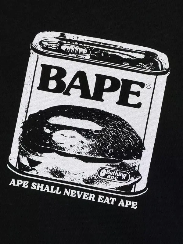 A BATHING APE Can Food Logo Relaxed-fit T-shirt