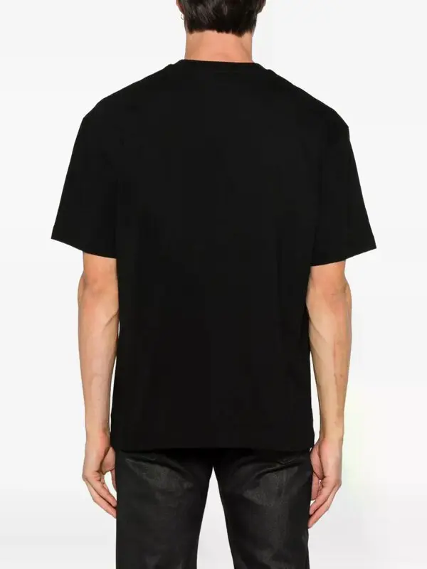 IH NOM UH NIT Dog-print Cotton T-shirt - Black