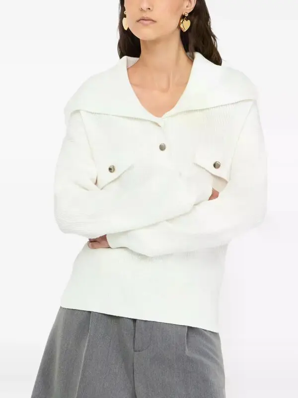Liu Jo Rib-knit Maxi-neck Sweater