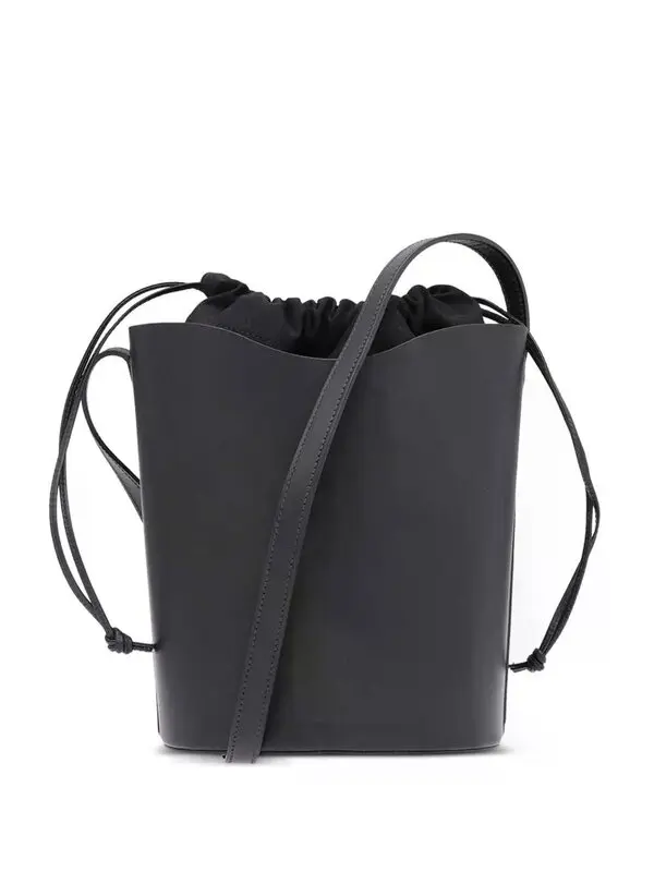 Il Bisonte Leather Drawstring Bucket Bag