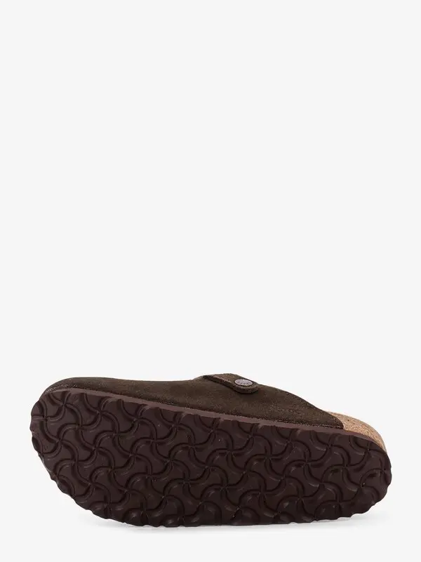 BIRKENSTOCK Boston Shearling Suede Mule - Brown