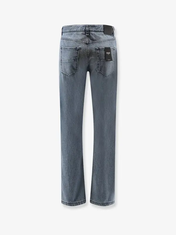 Fendi Regular Five-pocket Jean - Blue